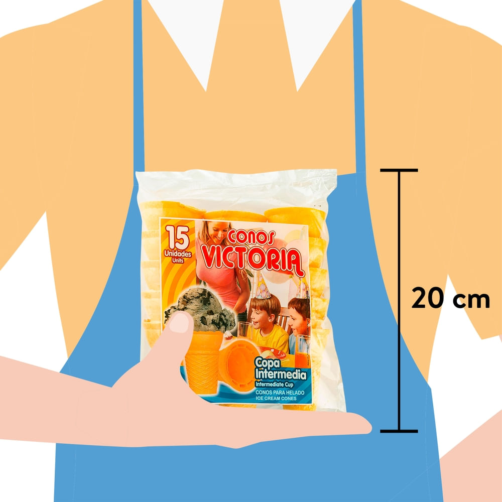 Comprar Cono Victoria grande en bolsa 15 Uds - 70 g | Walmart Costa ...