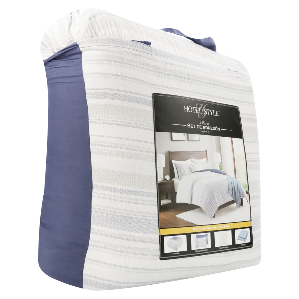 Hs Edredon Pasadena 5pzs Fq Indigo - Walmart | Costa Rica