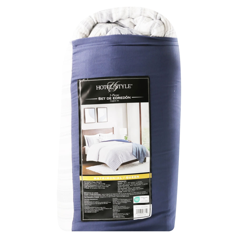 Hs Edredon Pasadena 5pzs Fq Indigo - Walmart | Costa Rica
