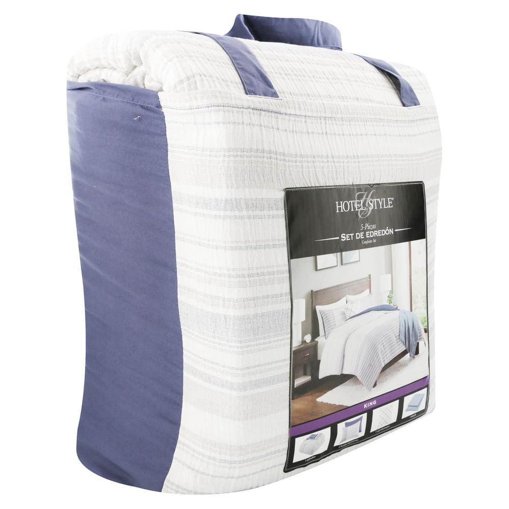 Edredon Hotel Style pasadena indigo - 5 piezas - Walmart | Costa Rica