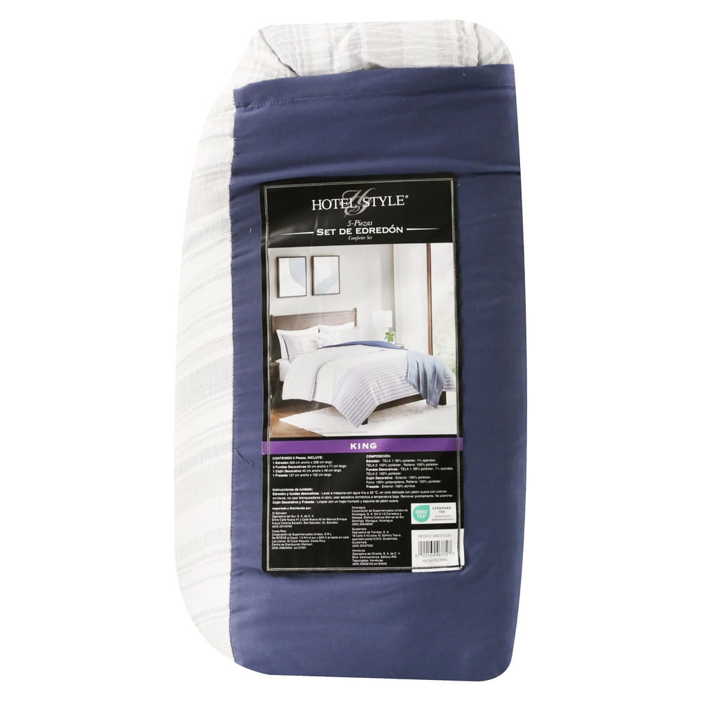 Hs Edredon Pasadena 5pzs K Indigo - Walmart | Costa Rica