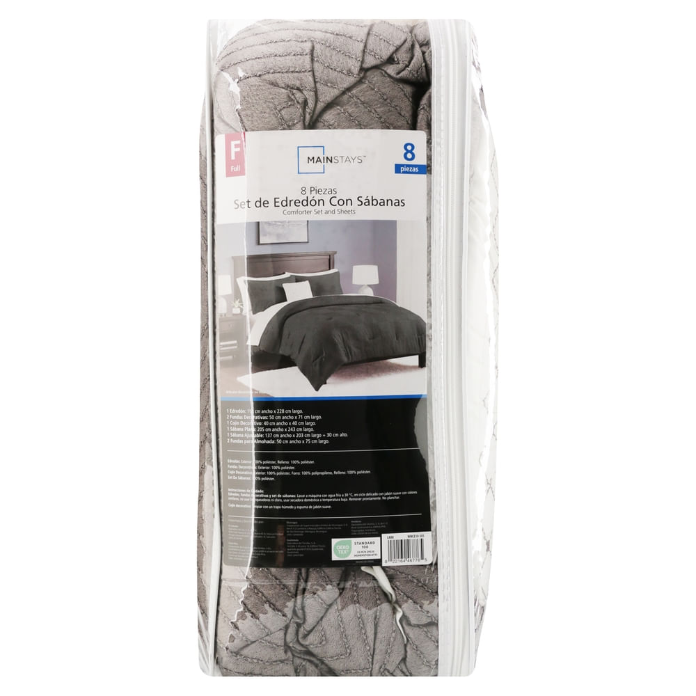 Ms Edredon Lark 8pzs F Grey - Walmart | Compra en línea