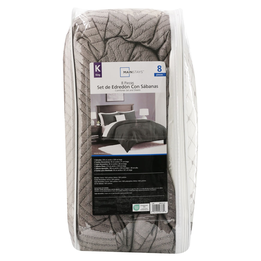 Ms Edredon Lark 8pzs K Grey - Walmart | Costa Rica