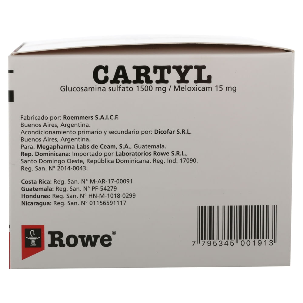 Dermatología Megalabs Cartyl 1500 mg 15mgx30sob Susp