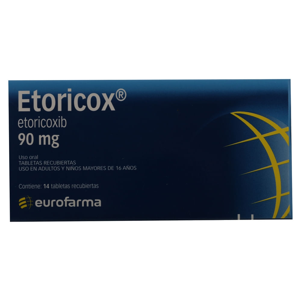 Dolor e Inflamación Eurofarma Etoricox 90 mg x 14 Tabletas - Walmart ...
