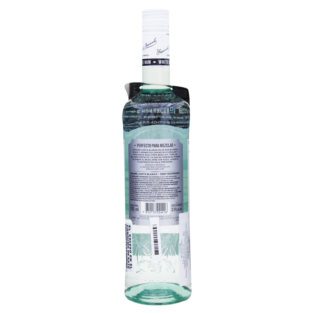 Comprar Ron Bacardí Carta Blanca - 700 ml | Walmart Costa Rica ...