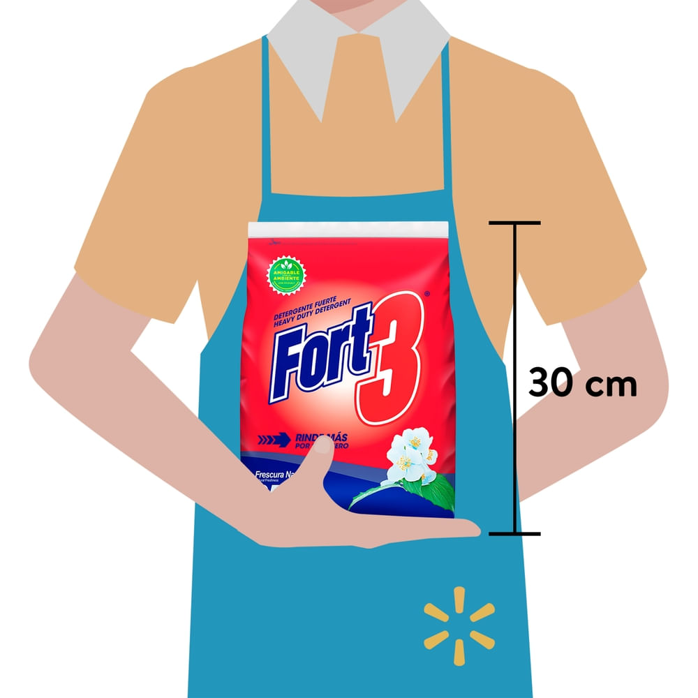 Comprar Detergente En Polvo Fort3 Frescura Natural - 2500g | Walmart ...