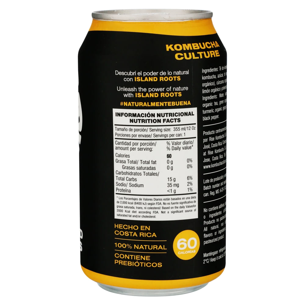 Comprar Bebida Kumbucha Cultura clásica sabor jengibre limón pimienta ...