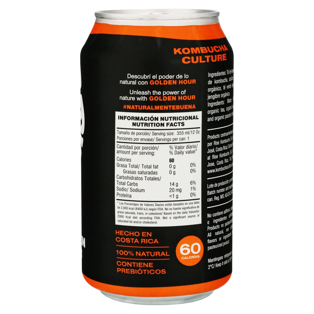 Comprar Bebida Kumbucha Cultura clásica sabor maracuyá - 355 ml ...