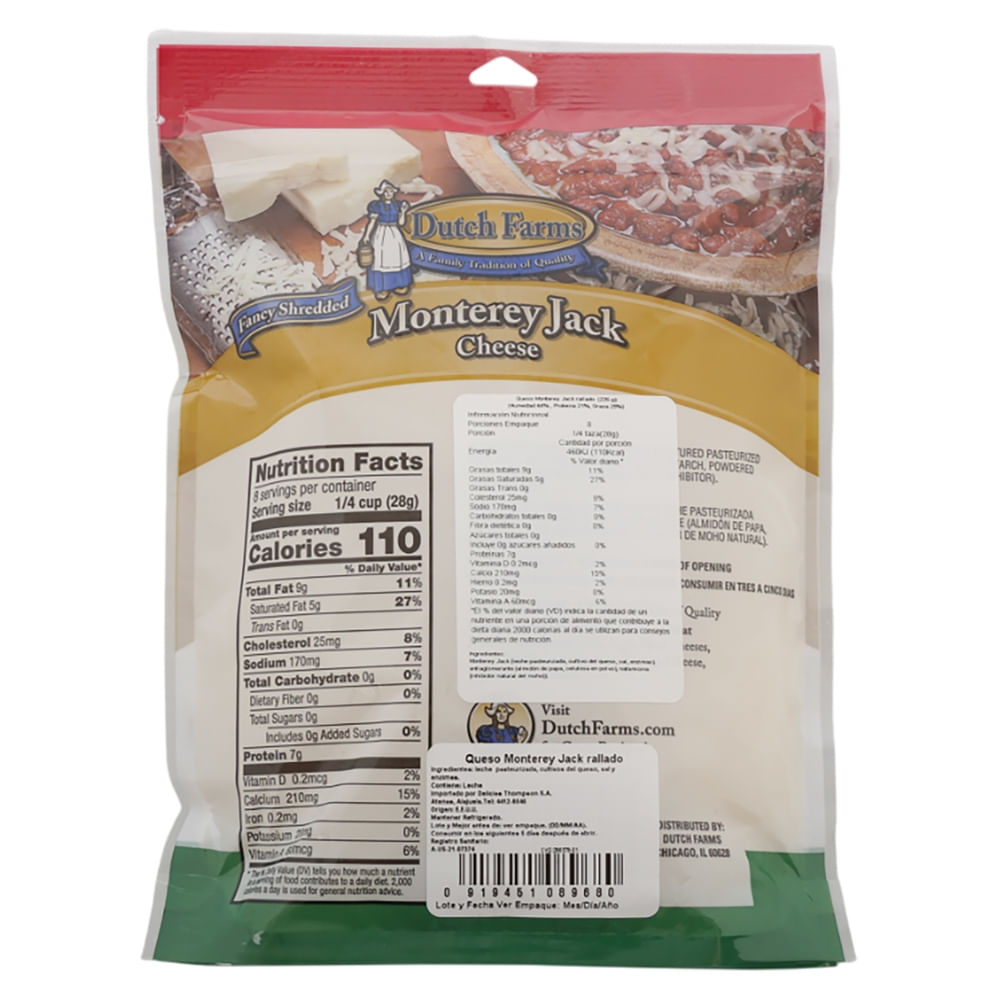 Queso Monterey Jack Df 227 G - Walmart | Costa Rica