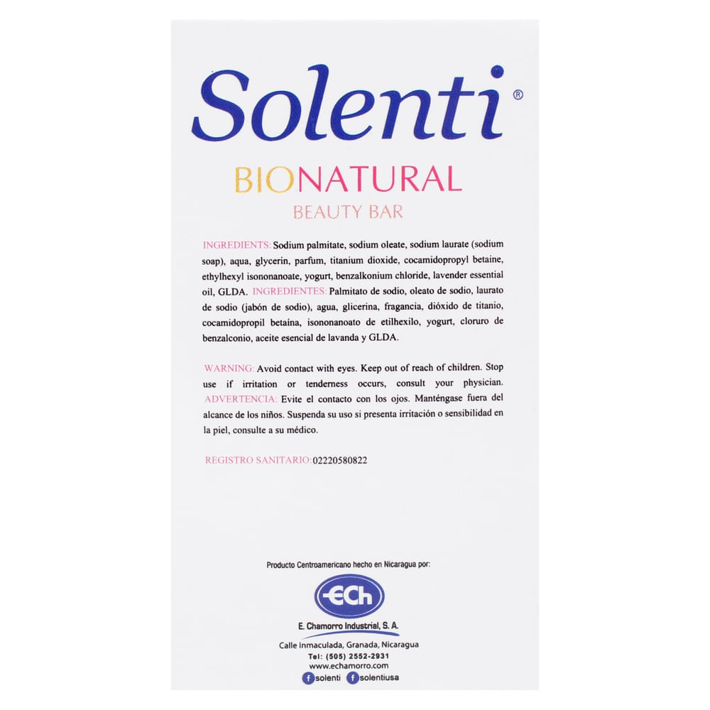 Comprar Jabón Solenti de Tocador Hidrata Y Relaja 4 Pack - 440 g ...