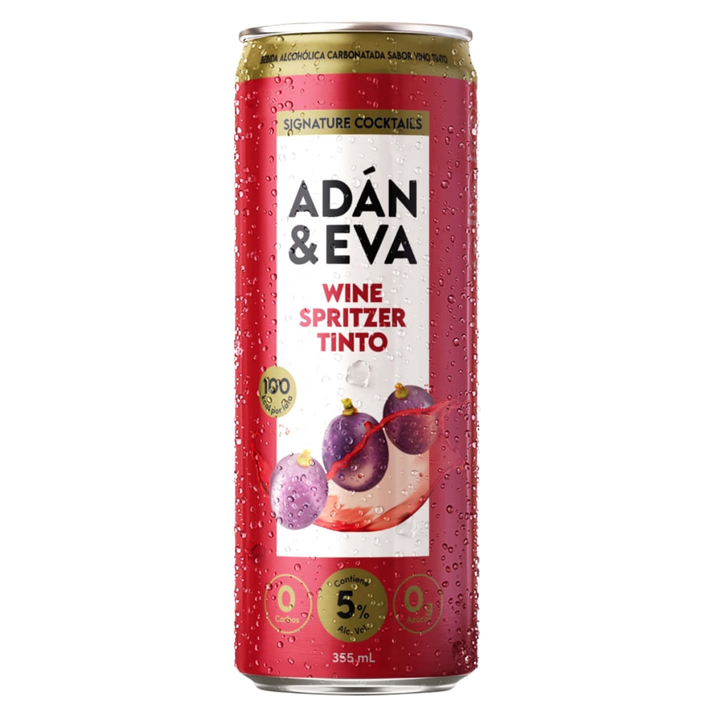 Comprar Bebida Adán y Eva Wine Spritz Tinto - 355 ml | Walmart Costa ...