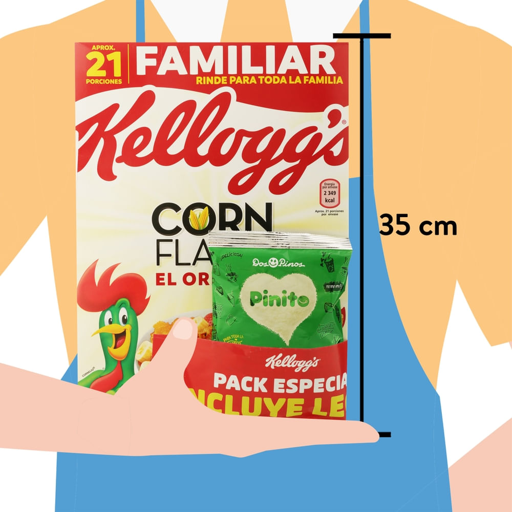 Cereal Dulce Kelloggs Cereal Kellogg Corn Fla +leche 640 g - Walmart ...
