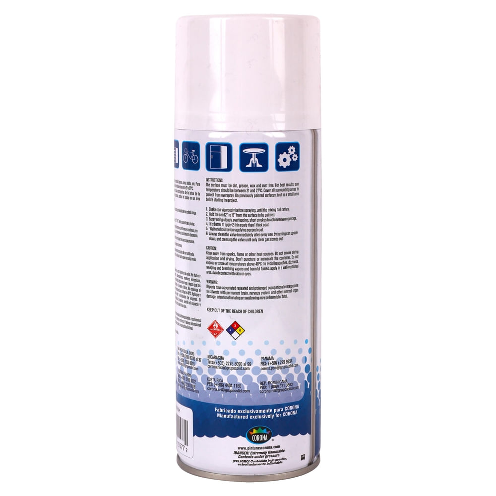 Comprar Pintura anticorrosiva acrílica Corona Fast Dry Color Blanco ...
