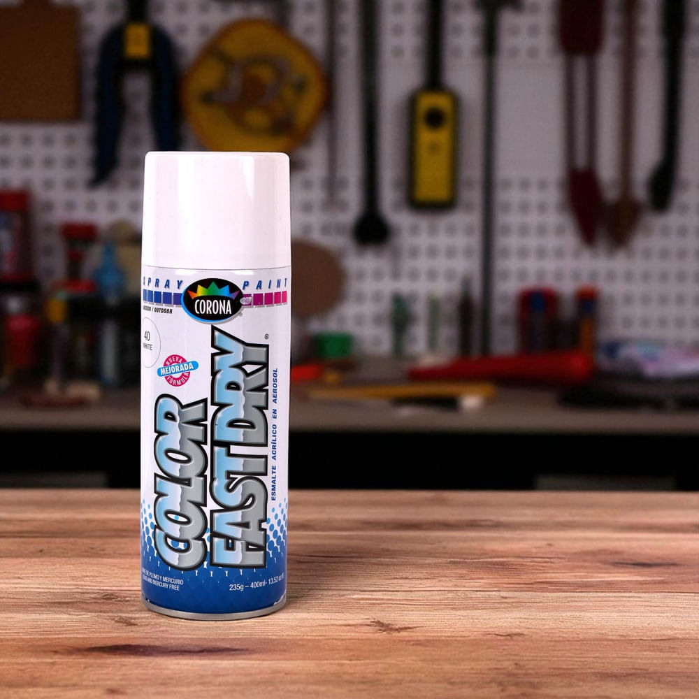 Comprar Pintura anticorrosiva acrílica Corona Fast Dry Color Blanco ...