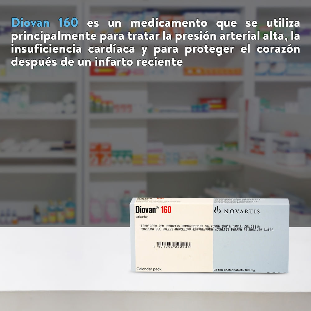 Diovan 160 mg caja 28 comprimidos - Precio indicado por caja ...
