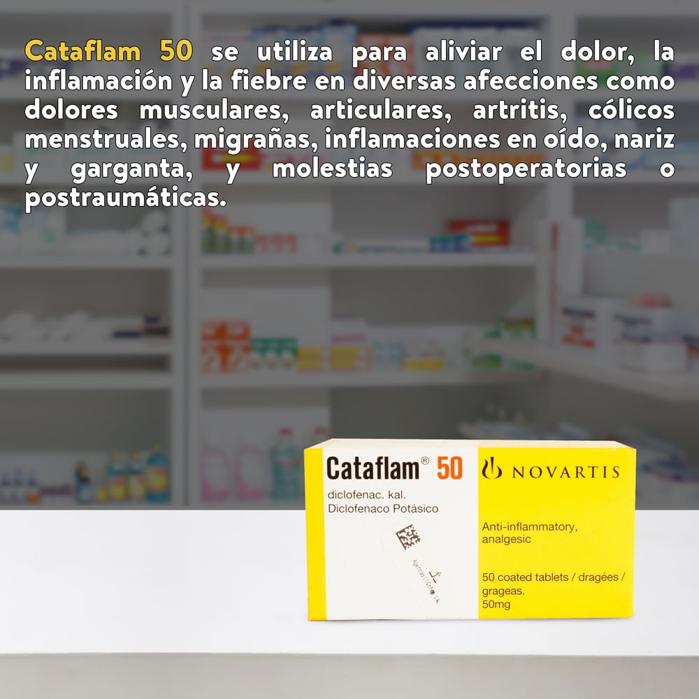 Comprar Cataflam Novartis 50 Mg, Precio indicado por unidad | Walmart ...