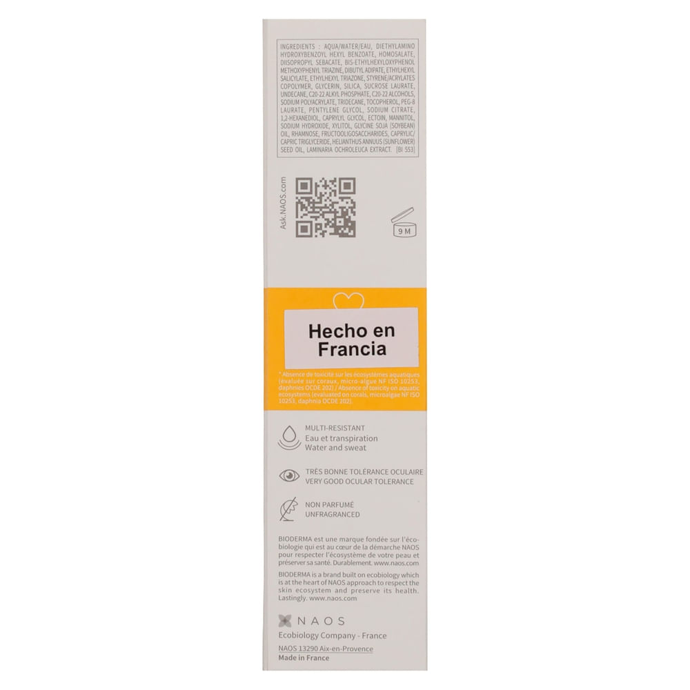 Comprar Protector solar facial Bioderma sin color FPS 100 - 40 ml ...