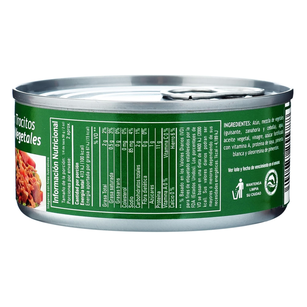 Comprar Atún Sabemas trocitos con vegetales - 100 g | Walmart Costa ...