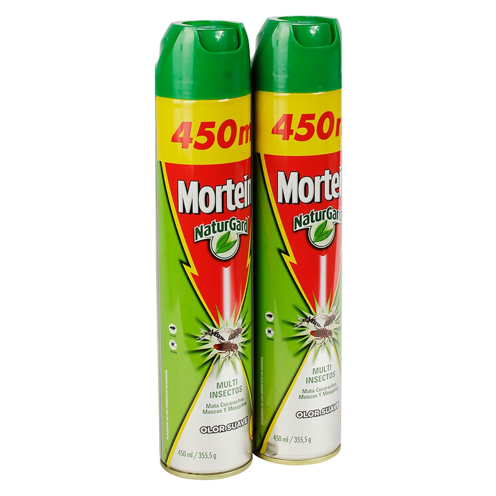 Comprar 2 Pack Aerosol Mortein Naturgard Multi Insectos Olor Suave ...