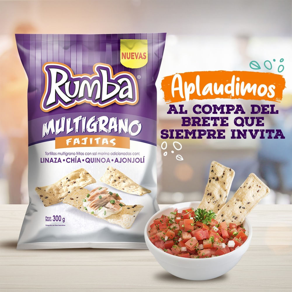Comprar Tortillas Rumba multigrano fritas con sal marina - 300 g ...