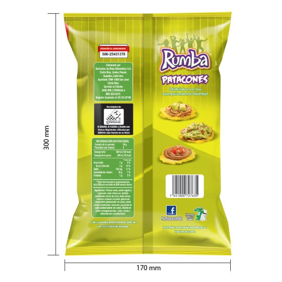 Comprar Snack patacones Rumba limón y sal - 150 g | Walmart Costa Rica ...
