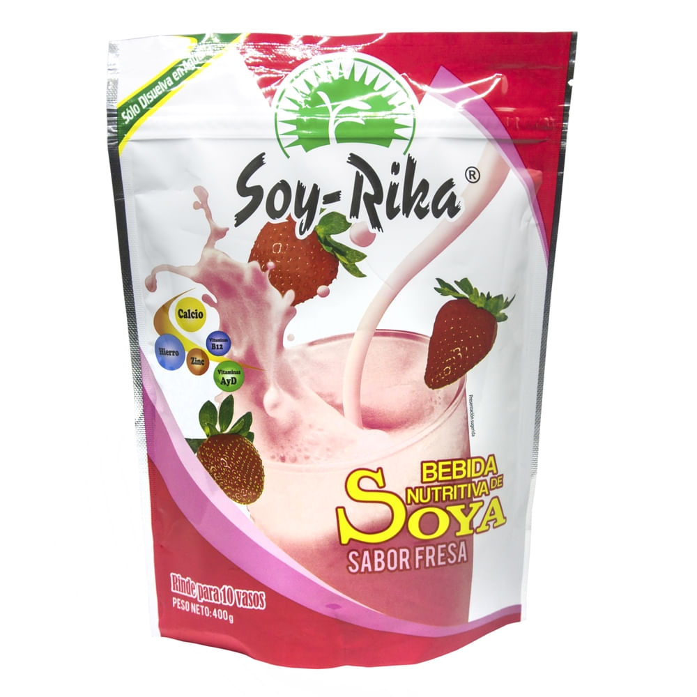 Comprar Bebida Soya Fresa Soy Rika Bolsa - 400gr | Walmart Costa Rica ...