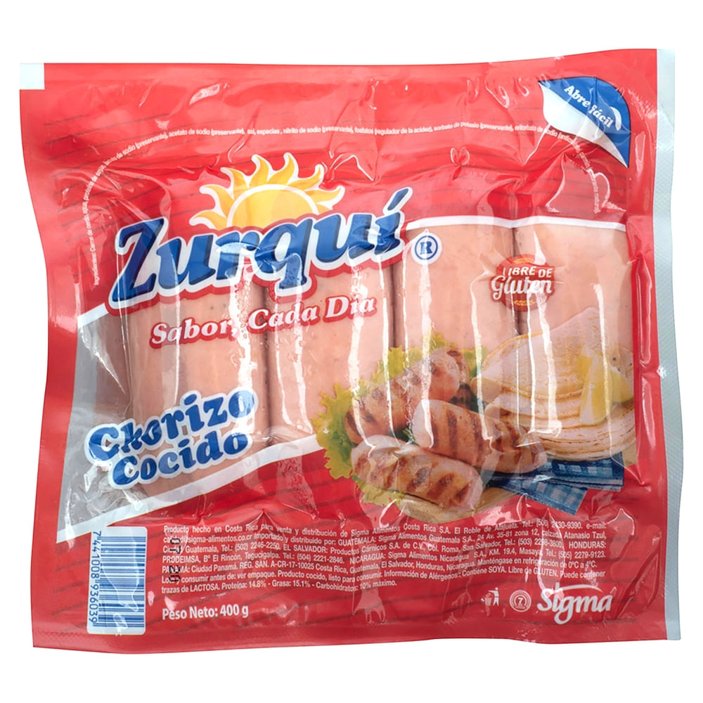 Comprar Chorizo Zurquí -400 g | Walmart Costa Rica - Maxipalí | Costa Rica