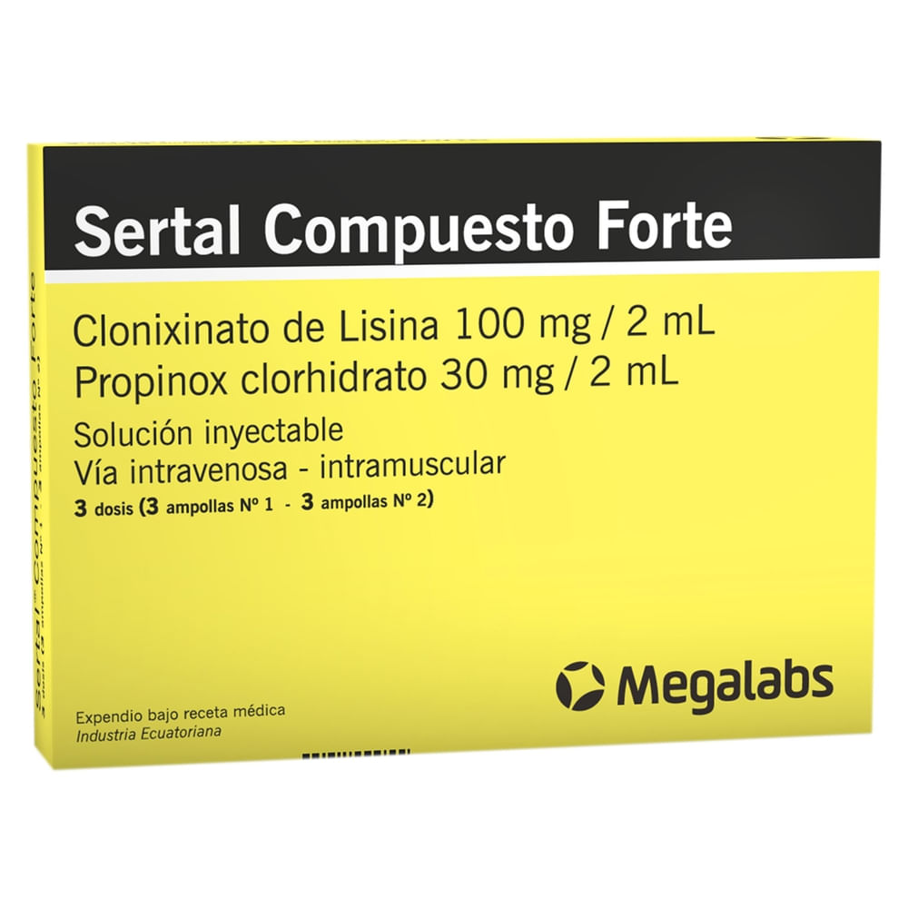 Comprar Sertal Compuesto Forte 2 ml, Precio indicado por unidad ...