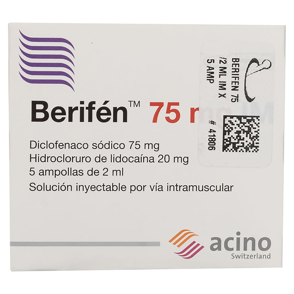 Comprar Ampolla Berifén 2 ml, Precio indicado por unidad | Walmart ...