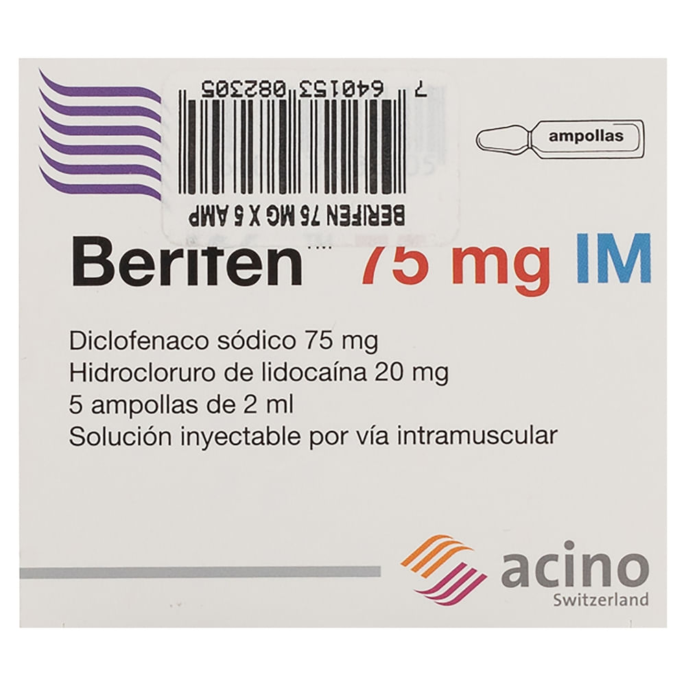 Comprar Ampolla Berifén 2 ml, Precio indicado por unidad | Walmart ...