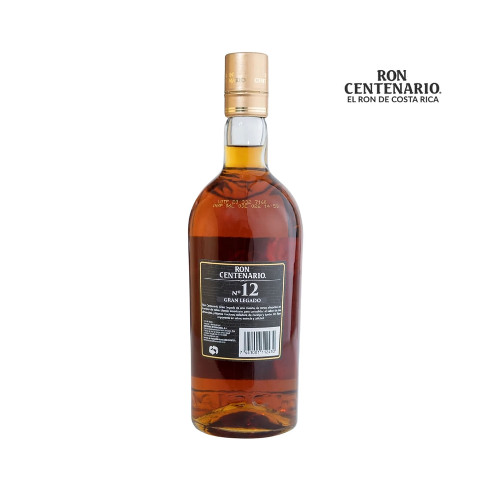 Comprar Ron Centenario Gran Legado 12 años - 750 ml | Walmart Costa ...