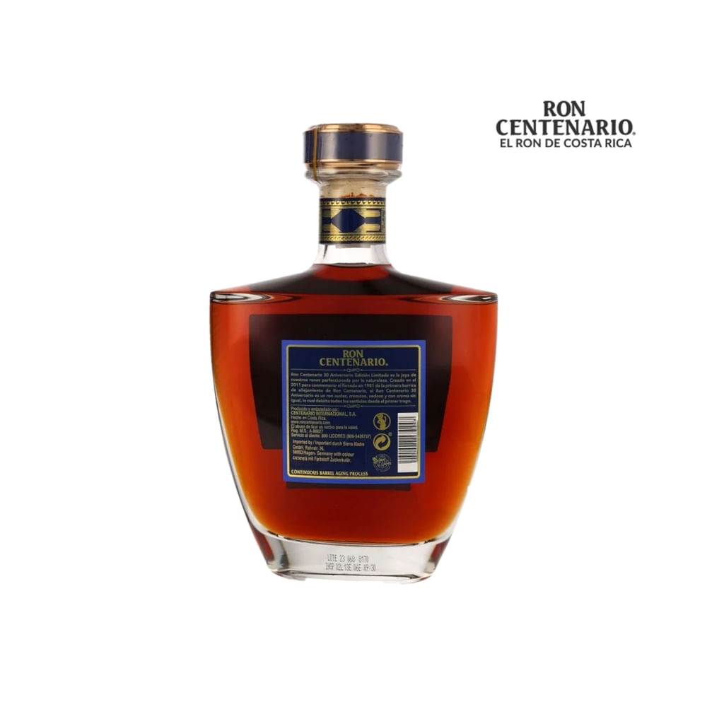 Comprar Ron Centenario Premium Edición Limitada 30 años - 700 ml ...