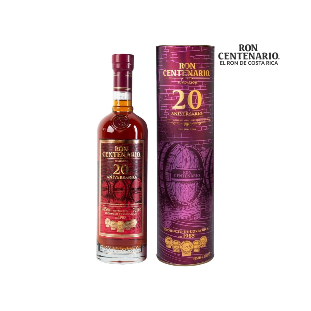 Comprar Ron Centenario Fundación 20 años - 700 ml | Walmart Costa Rica ...