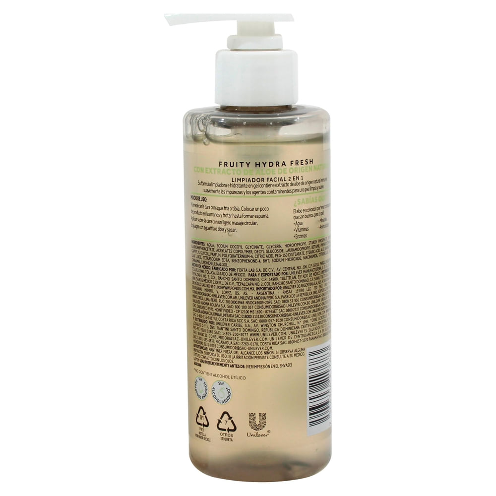Comprar Gel Limpiador Facial Hidratante Ponds Aloe - 200 ml | Walmart ...