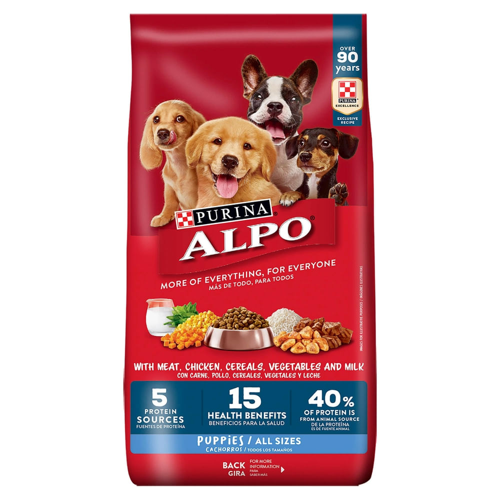 Comprar Alimento para perros Purina Alpo Cachorros con carne, pollo, cereales y vegetales - 2 kg ...