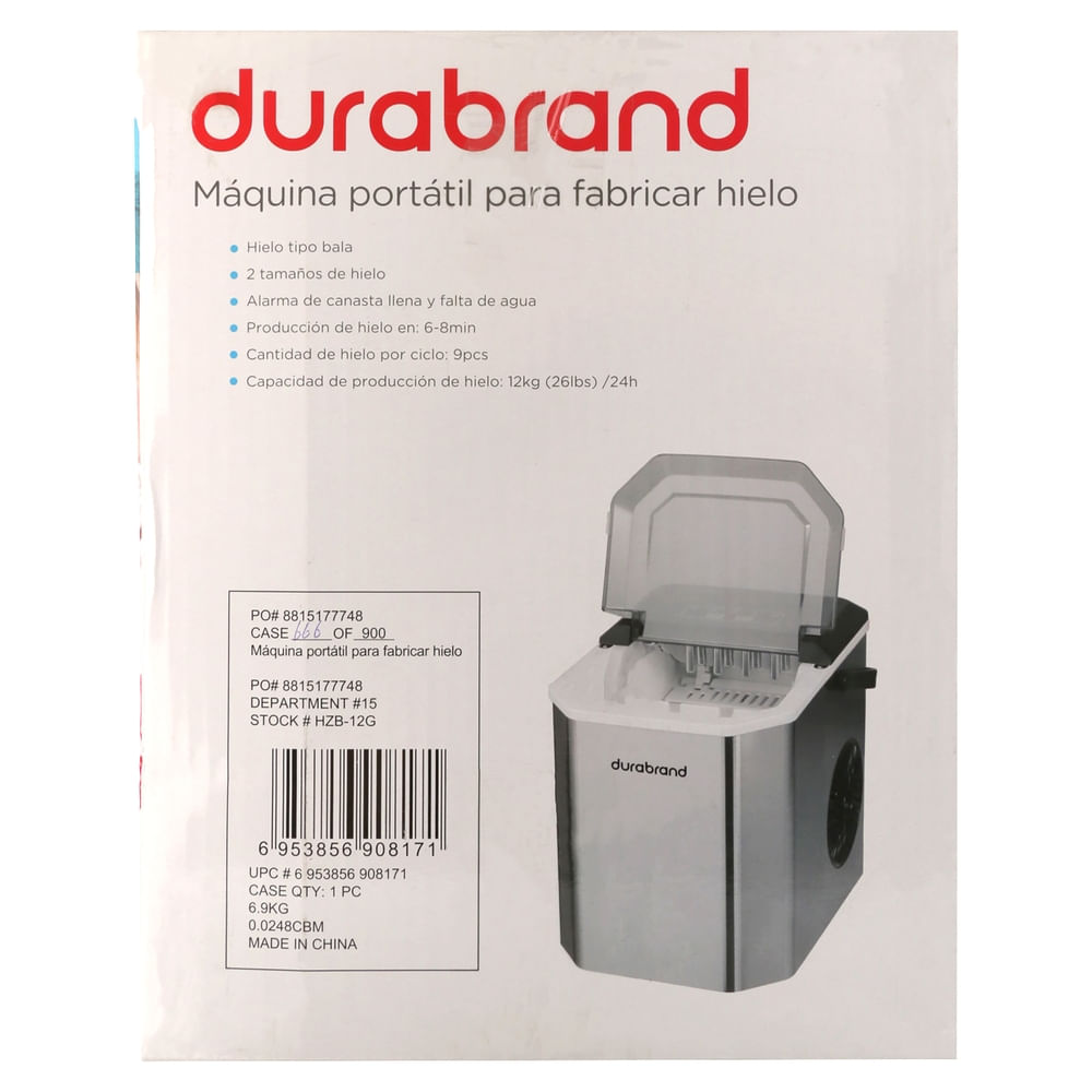 Durabrand Maquina Portatil De Hielo - Walmart | Costa Rica