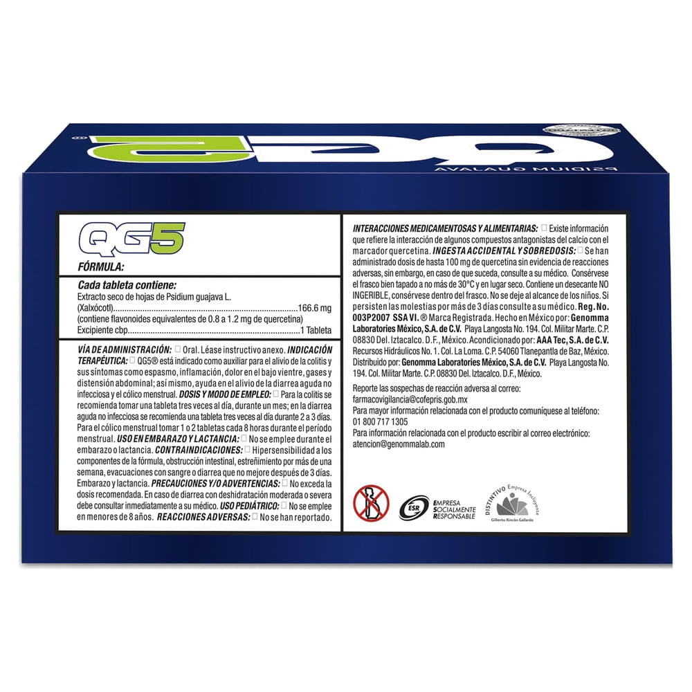 Comprar QG5 Alivio Digestivo para la Colitis – 30 Tabletas | Walmart ...
