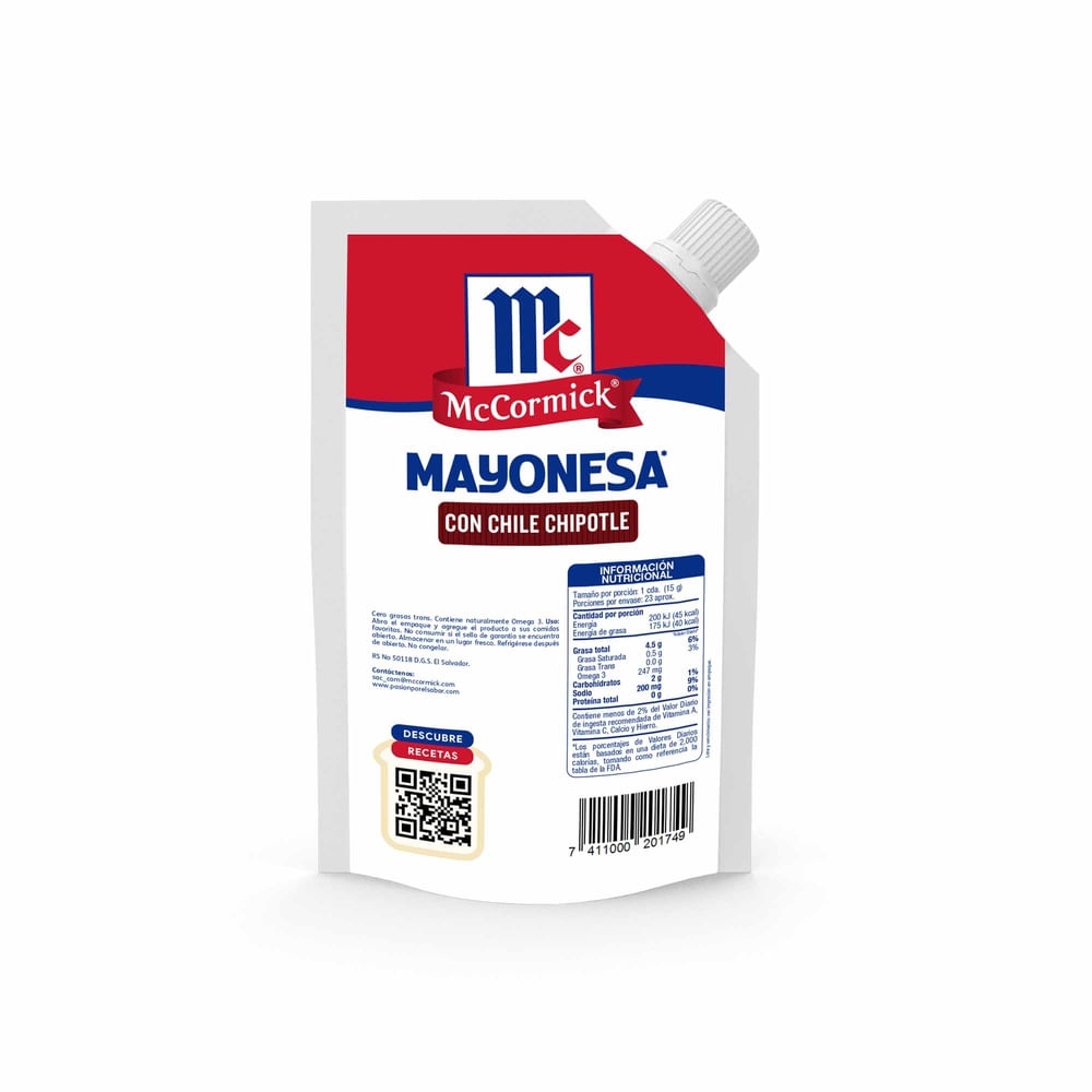 Comprar Mayonesa McCormick con chile Chipotle - 350 g | Walmart Costa ...