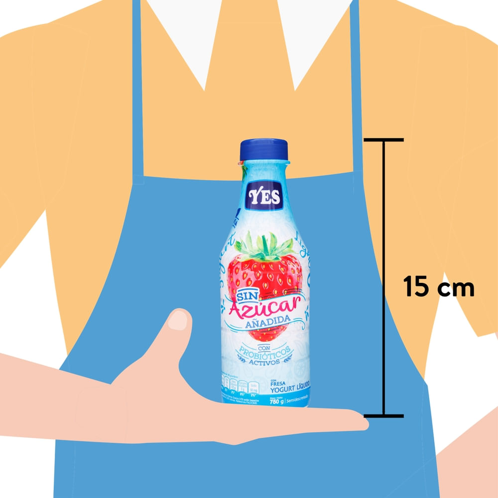 Comprar Yogurt Yes sabor fresa light líquido sin azúcar - 750 g ...