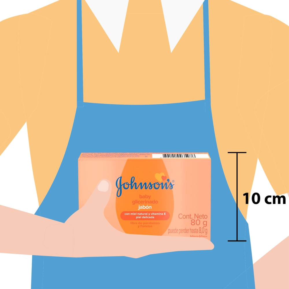 Jabón para bebé Jonhson's glicerinado - 80 g - Masxmenos | Costa Rica