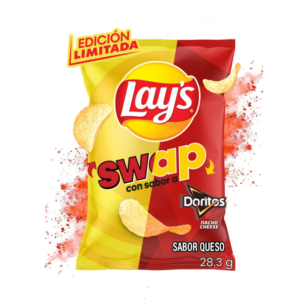 Comprar Papas y Frituras Lay's Swap con sabor a Doritos Nacho Cheese 28 ...