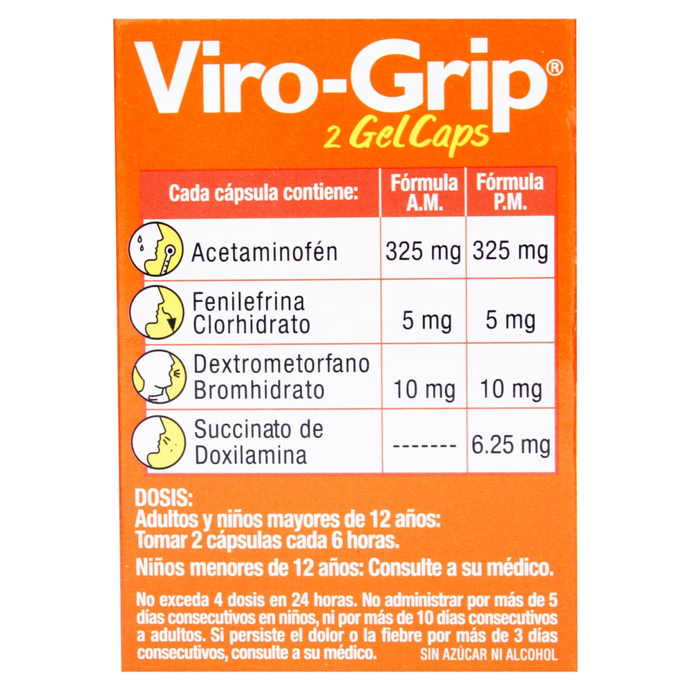 Comprar Gelcap Virogrip Combinado Ampm 6sob 12ea | Walmart Costa Rica ...