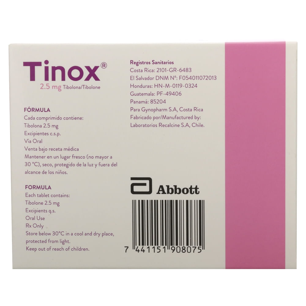 Comprar Tinox 25Mg 30 Tableta | Walmart Costa Rica - Masxmenos | Costa Rica