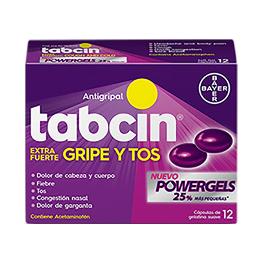 Comprar Antigripal Tabcin liquid gel gripe y tos -12 cápsulas | Walmart ...