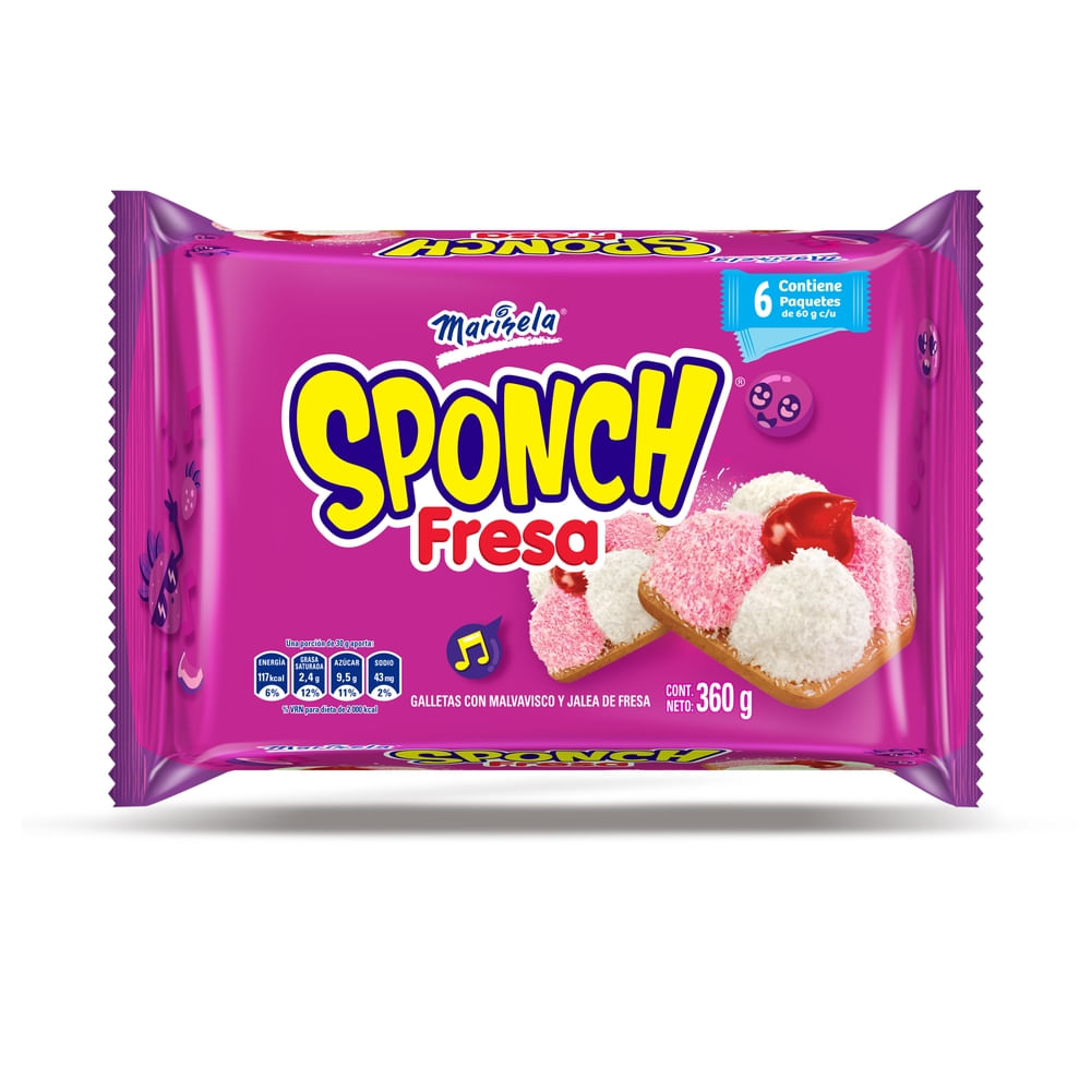 Comprar Galleta Marinela Sponch Fresa 6 pack - 360 g | Walmart Costa ...