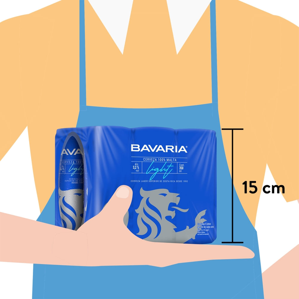 6 Pack Cerveza Bavaria Light Sleek Lata 350ml - Walmart | Costa Rica