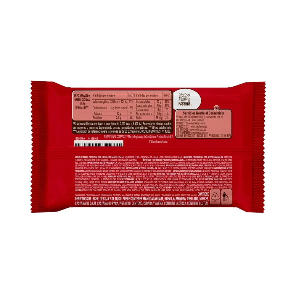 Comprar Barras de Chocolate Kit Kat 4 Finger - 41.5 g | Walmart Costa ...